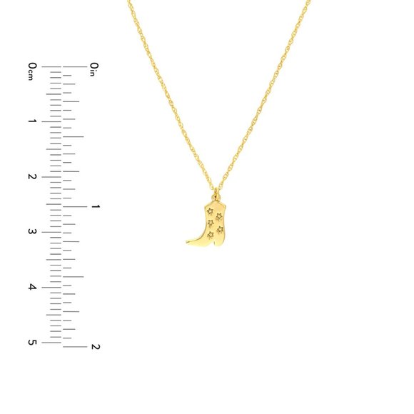 Element Shine | Jewelry | 4k Solid Gold Mini Five Stars Cowboy Boot ...
